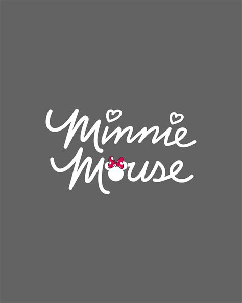 Disney Minnie Mouse Script Digital Art By Tang Pho Hoang Pixels