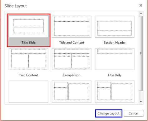 Change Slide Layout In PowerPoint Online