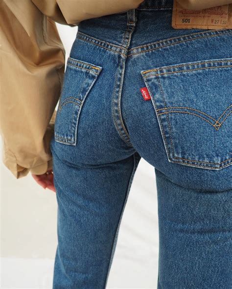 Levi S 901 Jeans Size 26 90s Vintage Mid Blue Levi Jeans Made In France