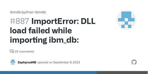 ImportError DLL Load Failed While Importing Ibm Db Issue 887