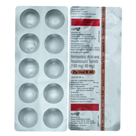 Zyrova B 180mg40mg Tablet View Usage Side Effects Price And