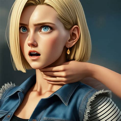 Android 18 Choked By Strangle15555 On Deviantart