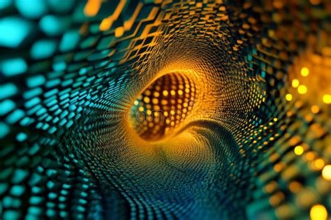 A Mesmerizing High Tech Tunnel Formed From Shifting Hexagonal Energy