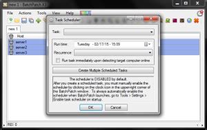 Using The Task Scheduler In BatchPatch