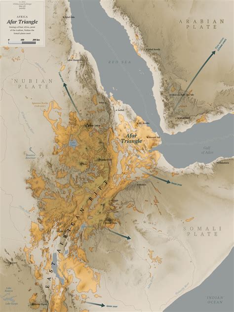 Mapa Del Triángulo De Afar 2025 Mapas Milhaud
