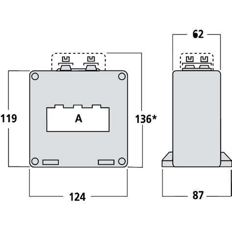 Ime Tas80 Solid Core Current Transformer Horizontal 2000a5a 82 X 32mm 6va Class 1 30va Class 05