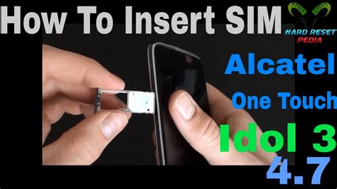 Alcatel One Touch Idol Insert The SIM Card YouTube