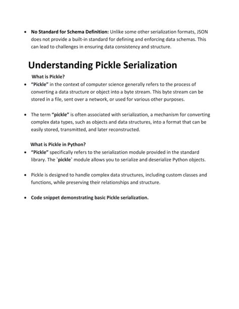 Data Serialization In Python Json Vs Pickle Pdf