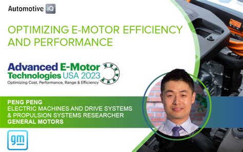General Motors Optimizing E Motor Efficiency