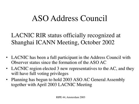 ICANN ASO Address Council - ppt download
