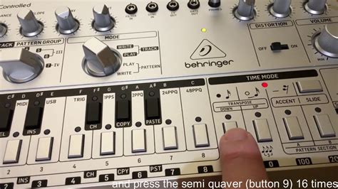 Behringer Td 3 Pattern Creation Very Basic Just To Help When You First Get Your One Youtube