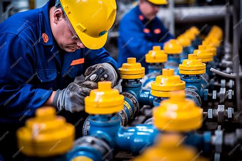 Premium Photo An Electrical And Instrument Technician Replacing The Solenoid Of The Shutoff