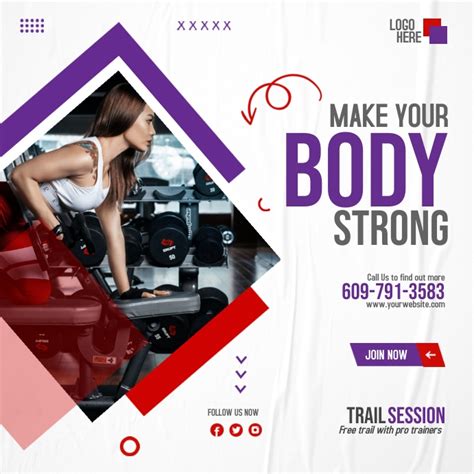 Fitness Training Ads Template Postermywall