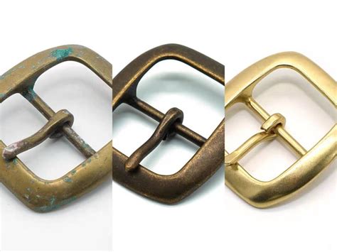 Retro Solid Brass Rectangle Simple Adjustable Buckle 40mm Etsy