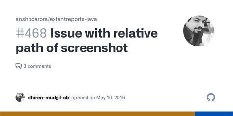 Issue With Relative Path Of Screenshot Issue Anshooarora