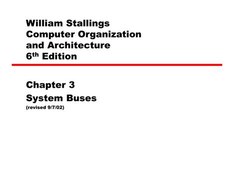 Ppt William Stallings Computer Organization And Architecture 6 Th Edition Powerpoint