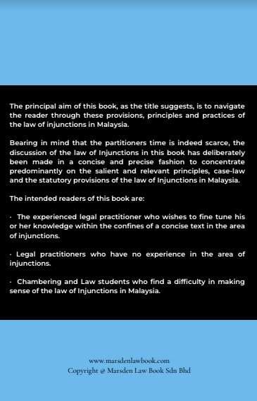 Injunctions And Specific Performance In Malaysia Marsden Law Book