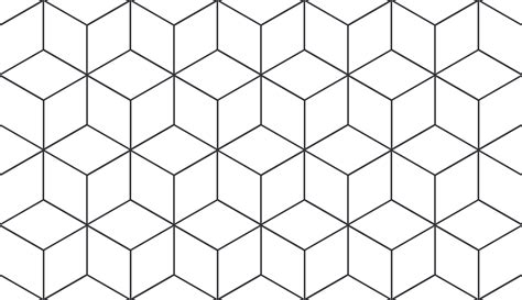 Cube Hexagon Pattern Background Seamless Geometric Pattern Vector