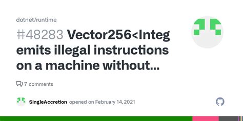 Vector256 Allbitsset Emits Illegal Instructions On A Machine Without
