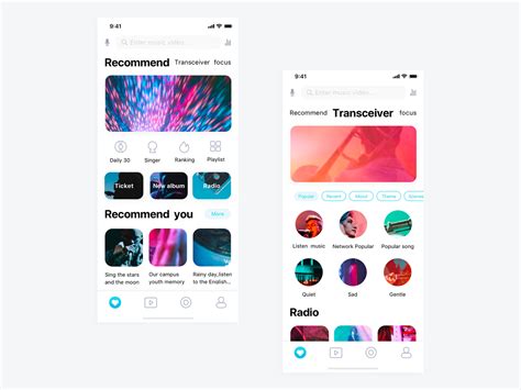 Music App 1 By Amy On Dribbble