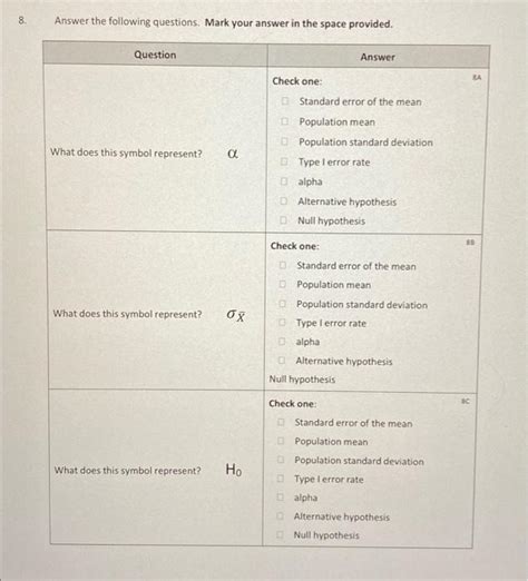 Solved Answer The Following Questions Mark Your Answer Chegg