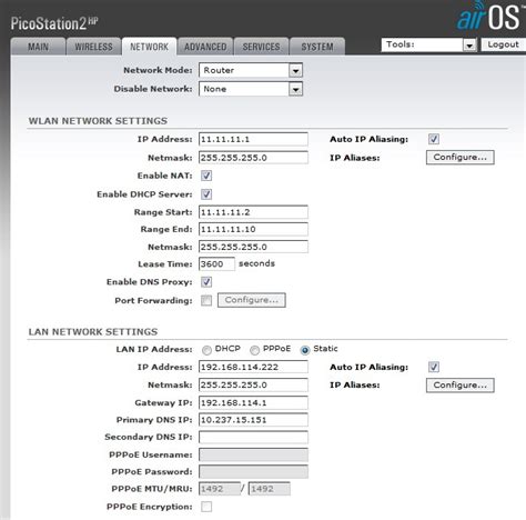 Setting Access Point Ubnt Pico Station 2