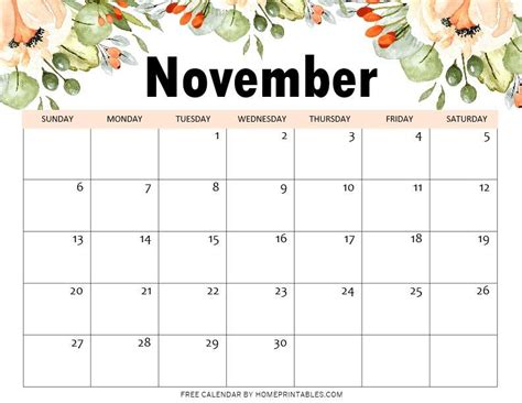 Get Your Free November Calendar Printable 2024 Printables For Everyone