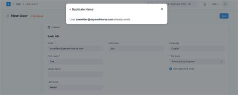 Duplicate User Error · Issue 34702 · Frappeerpnext · Github