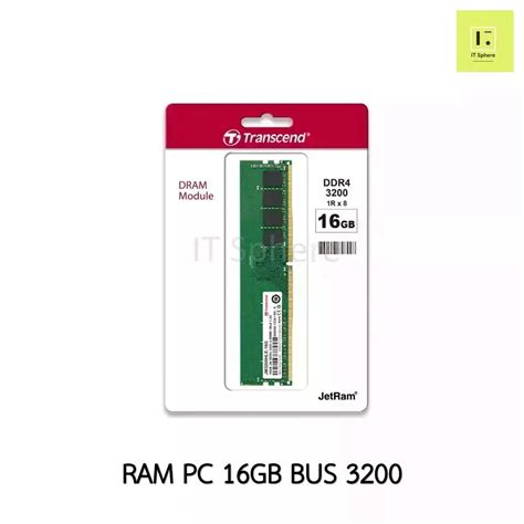 RAM GB BUS DDR Transcend รบประกนตลอดอายการใชงาน RAM PC GB JM HLE G