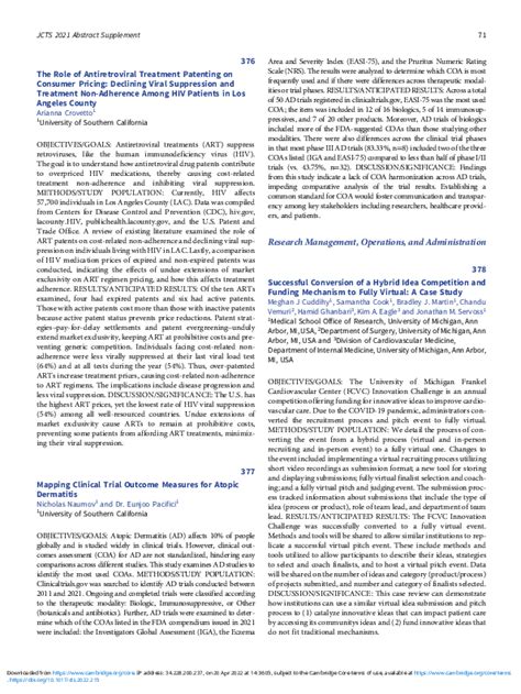Pdf 377 Mapping Clinical Trial Outcome Measures For Atopic Dermatitis