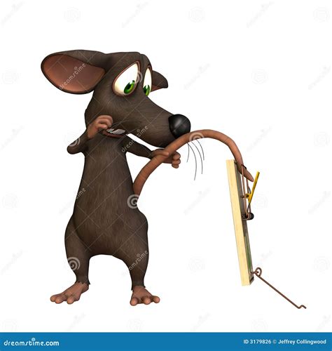 Mouse Tail In Trap Stock Illustration Illustration Of Funny 3179826