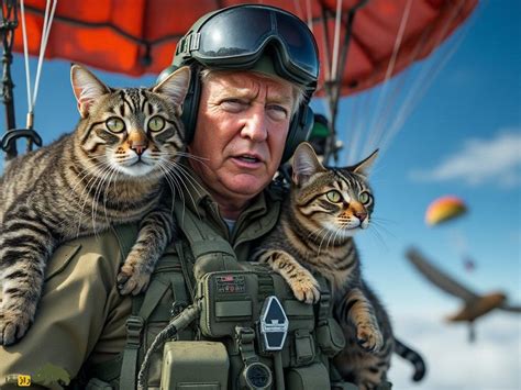 چرا همه جا پر از تصویر ترامپ با گربه و اردک شده است؟