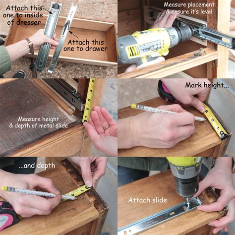 How To Install Drawer Slides On A Vintage Dresser Shades Of Blue Interiors