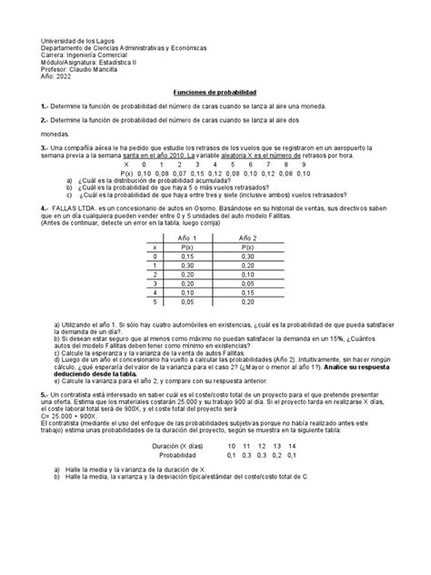 Funciones De Probabilidad Pdf Diferencia Desviación Estándar