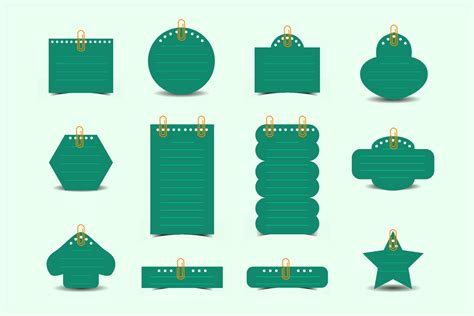 Green Assignment Papper Collection With Tongs Clip 4292174 Vector Art