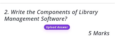 2 Write The Components Of Library Management StudyX