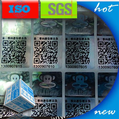 Qr 코드 및 바코드 홀로그램 라벨 인쇄 의 고품질 Qr 코드 및 바코드 홀로그램 라벨 인쇄