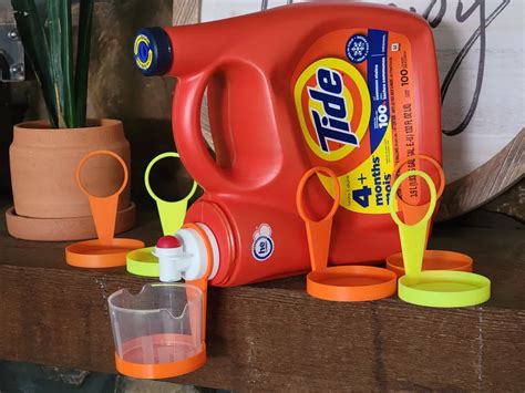 Laundry Detergent Cap Holder Drip Tray 2 Sizes Free 3d Print Model