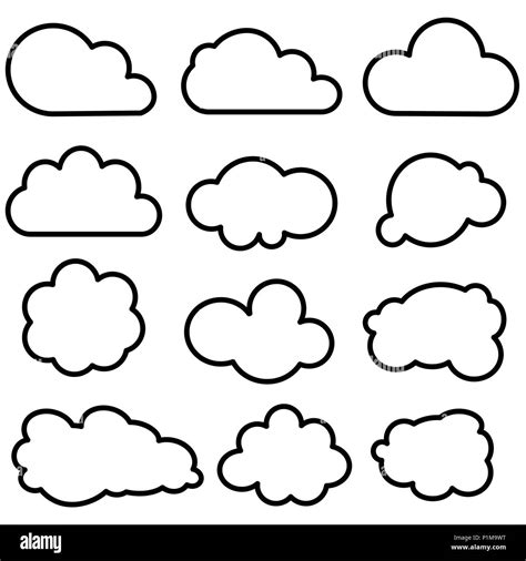 Cloud Shapes Cut Out Stock Images And Pictures Alamy