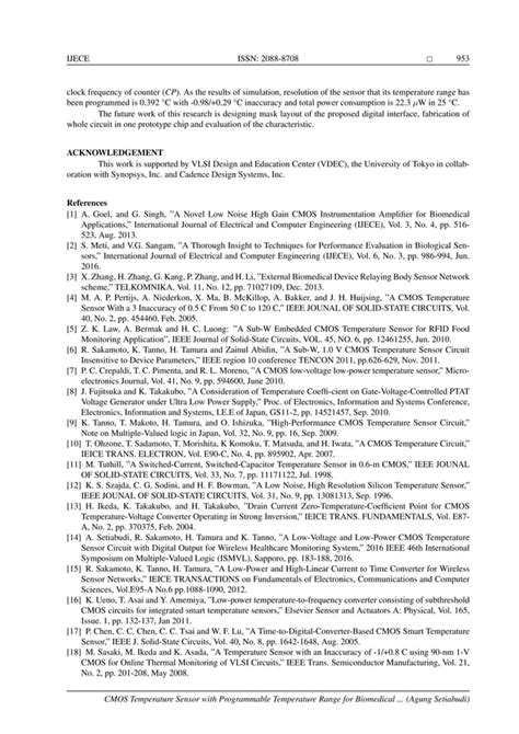 Cmos Temperature Sensor With Programmable Temperature Range For Biomedical Applications Pdf