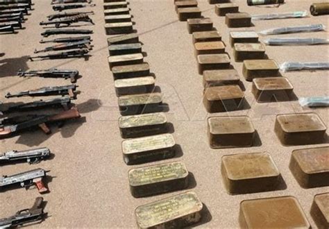 سوریاضبط أسلحة وذخائر فی أوکار مجموعات إرهابیة بریف درعا الشرقی