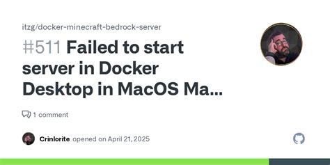 Failed To Start Server In Docker Desktop In Macos Mac Mini M2 · Issue 511 · Itzgdocker