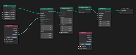 geometry nodes rotate instances separately based on rotation and