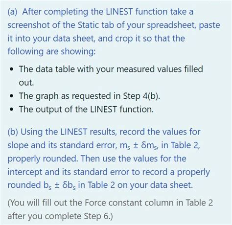 Solved A Data Table With Column Headers For Total Hanging Chegg
