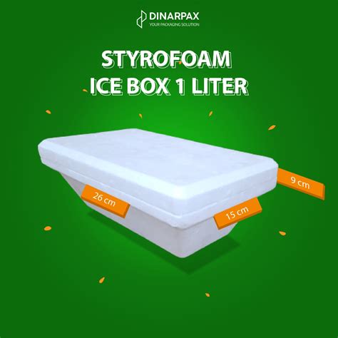 Jual Styrofoam Box 1ltr Dan 1 2 Ltr Dinarbox Coolerbox Frozen Box Ice Cream Box