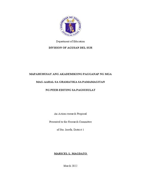 Action Research Output Pdf