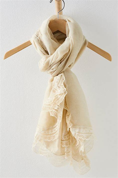 Lovelace Washed Scarf Boho Outfits Womens Scarves Scarf