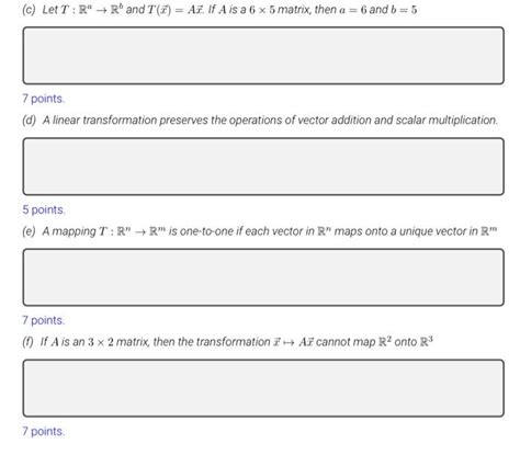 Solved Mark Each Statement True Or False Justify Each