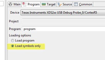 CCS TMS570LC4357 CortexR5 File Loader Memory Write Failed Algorithm