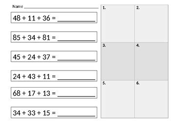 Three Number Digit Addition Horizontal To Vertical With Regrouping